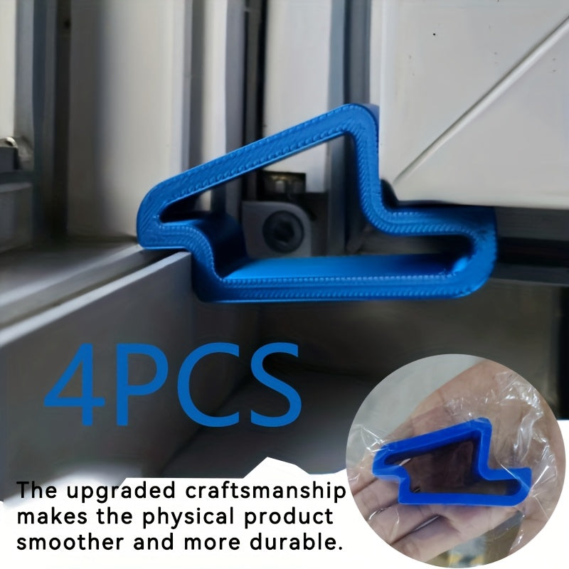 4pcs Door Window Stopper | Sturdy Plastic Anti-Collision Bumper & Track ...