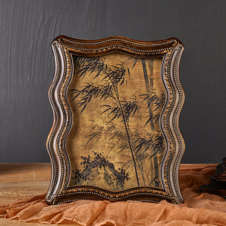 1pc Vintage Style Resin Photo Frame, 5.4x7 to 23.37x28.96 cm, European ...