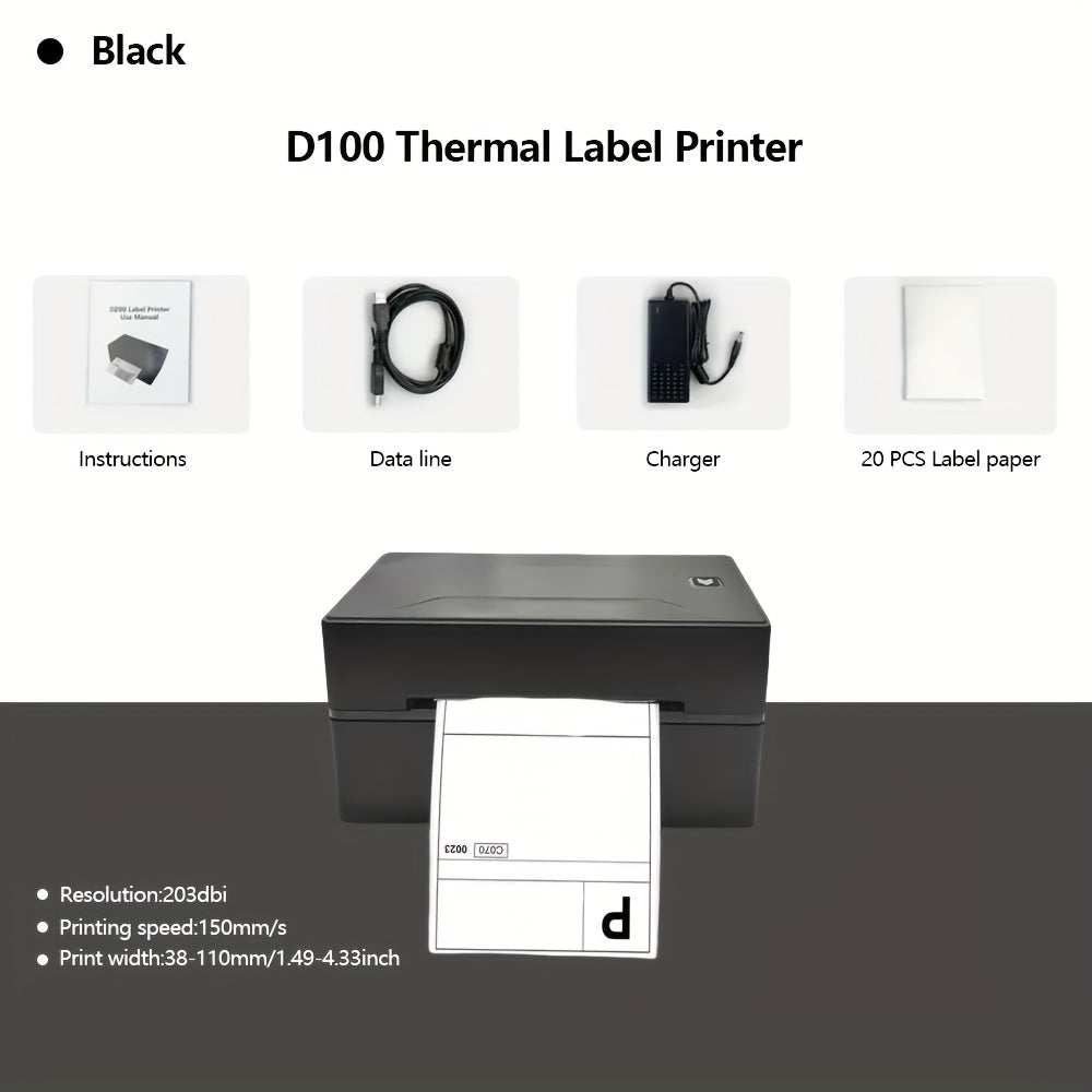 Marklife D100 Is a Compact Wireless Label Printer That Offers 10.16X15 ...