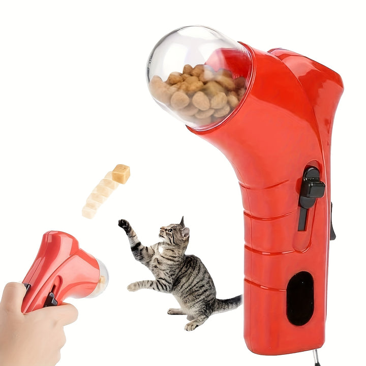 1pc Interactive Cat Treat Launcher – Fun Handheld Feeder Toy for Cats ...