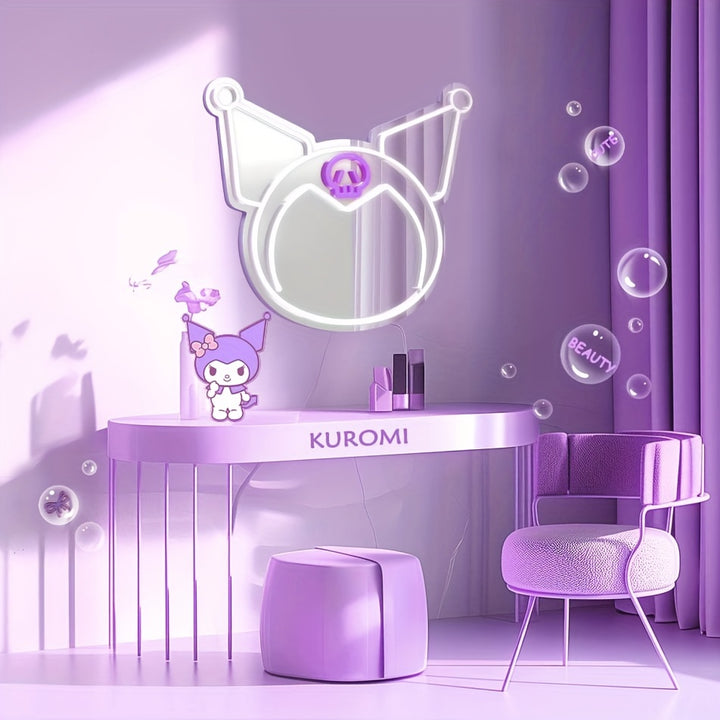 Sanrio Kuromi Purple Y2K LED Mirror - YV2S – SOOOQ