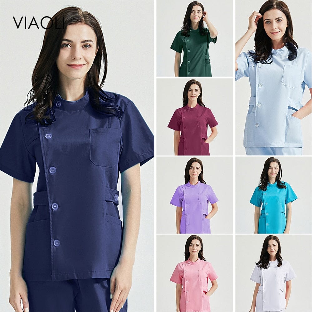 High quality scrubs medical uniforms women health service nurse work w ...